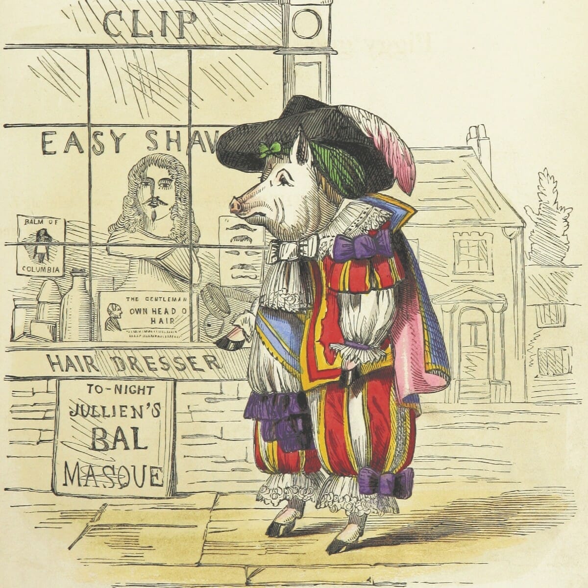 Smart Pig Art - Colorful Pig Illustrations of Precocious Piggy