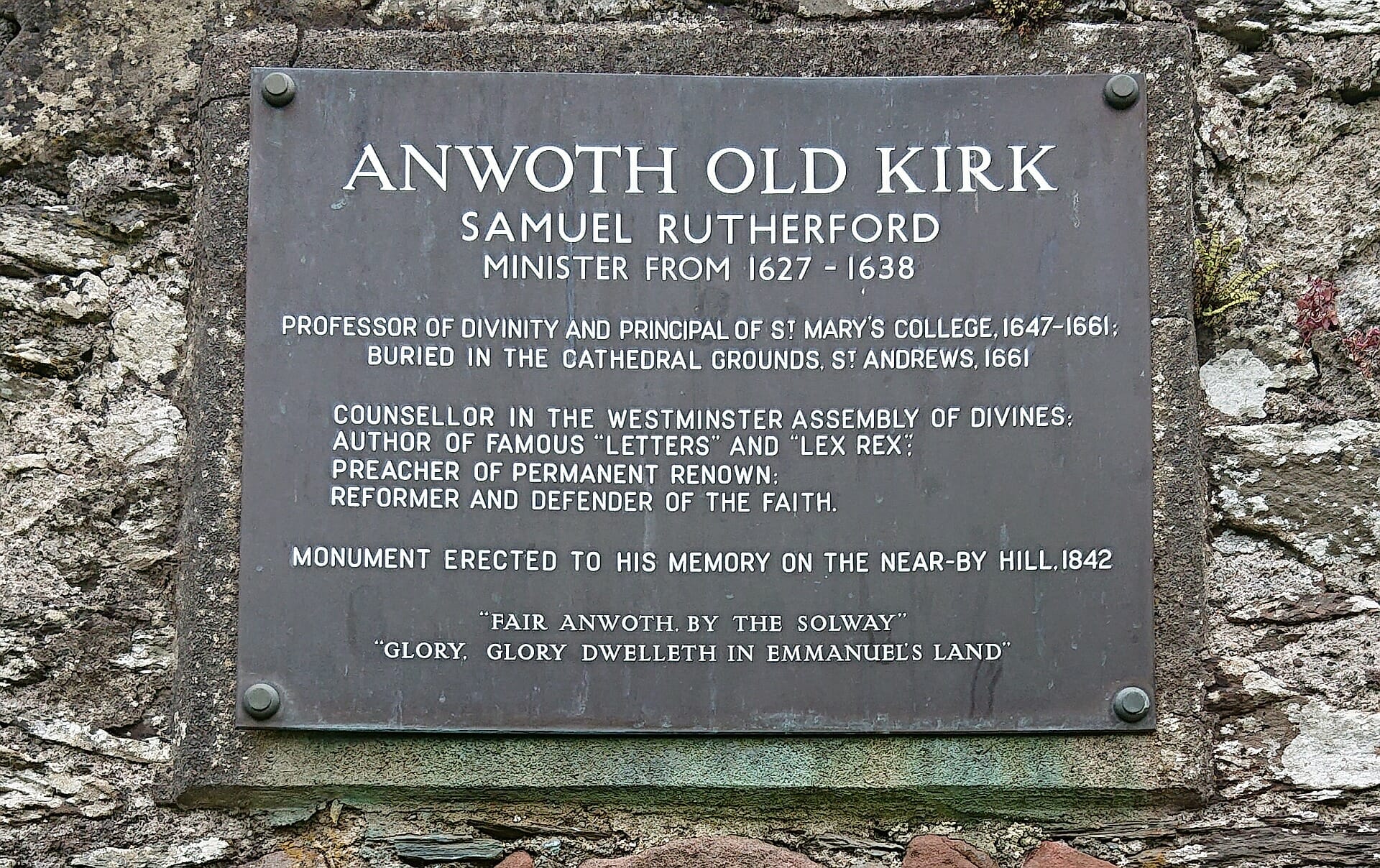 Anwoth Keystone